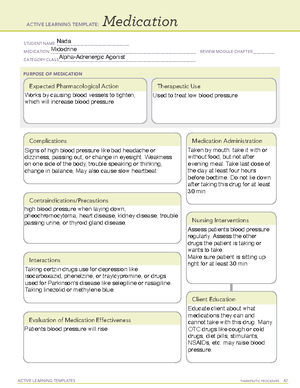Ceftriaxone - ati template - ACTIVE LEARNING TEMPLATES TherapeuTic ...