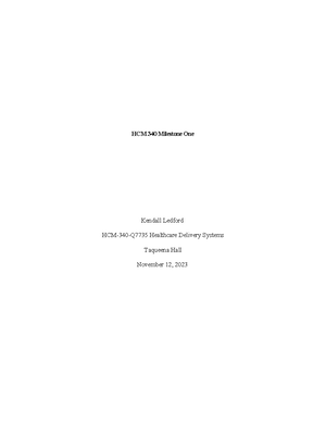 HCM 340 Module Four Short Paper Template - HCM 340 Module Four Short ...