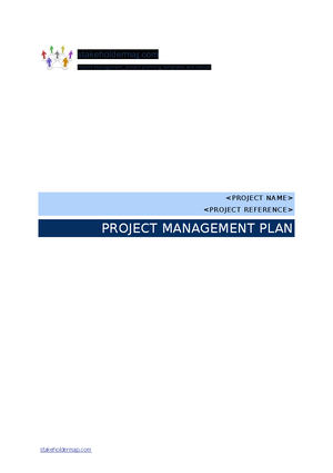 Cdc up project management plan template - PROJECT MANAGEMENT PLAN ...