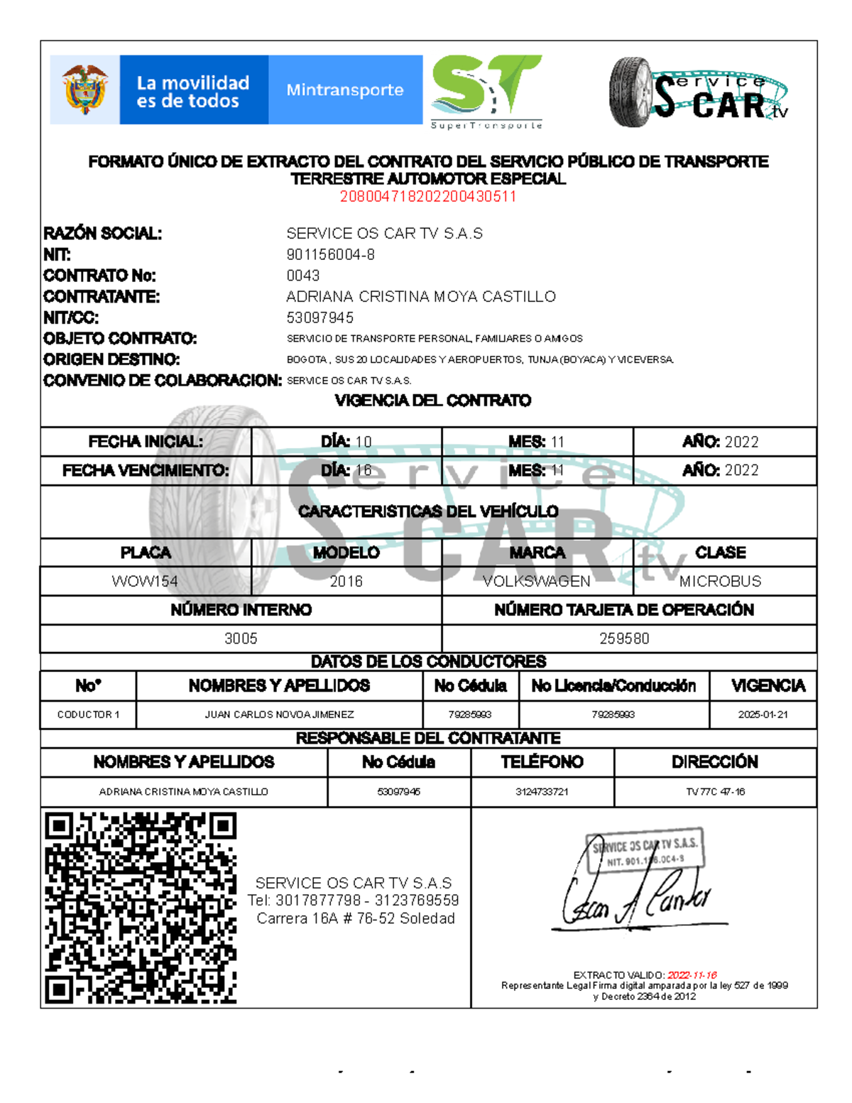 EFWRGREGRERFWERFGRE - EXTRACTO VALIDO: 2022-11- Representante Legal ...