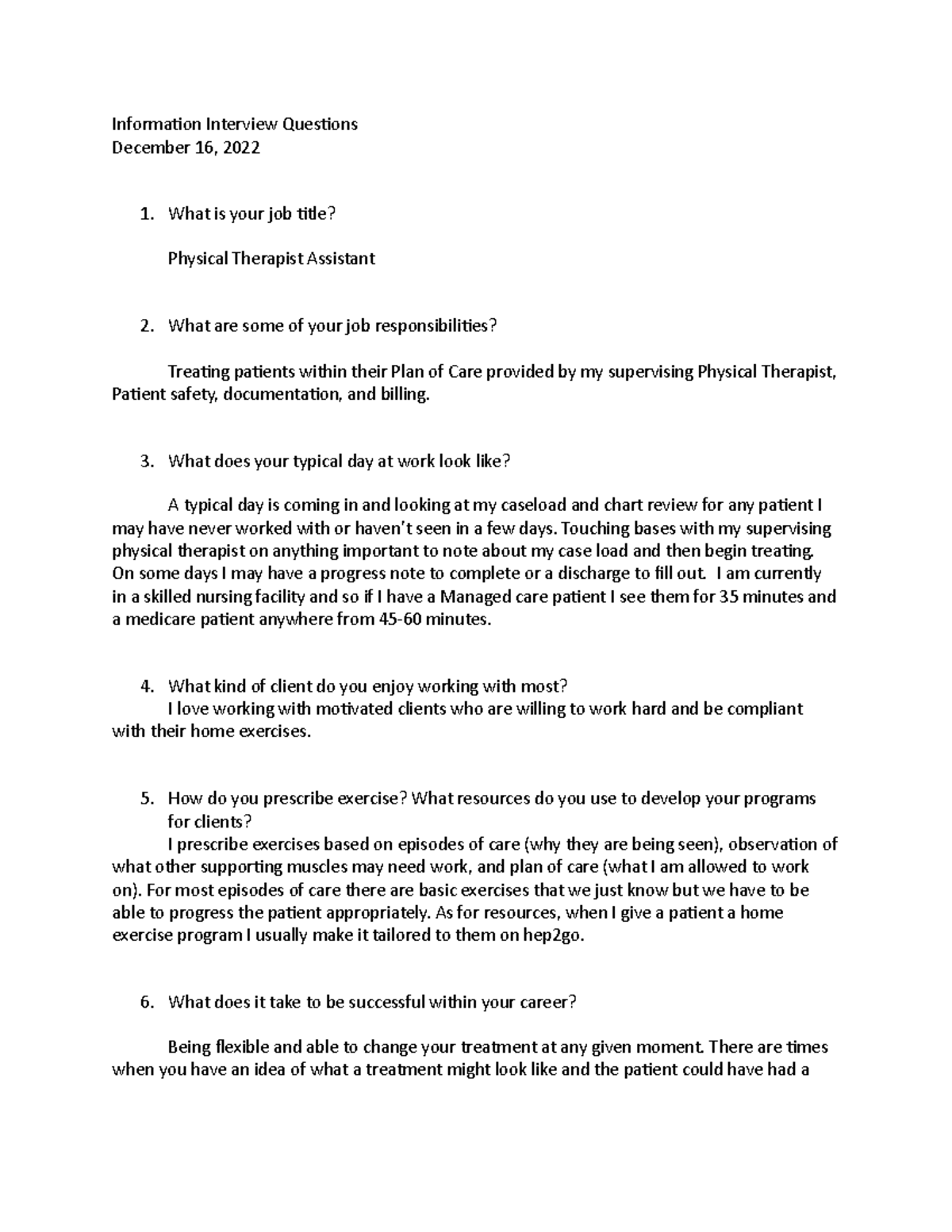 Information Interview Questions - Information Interview Questions ...