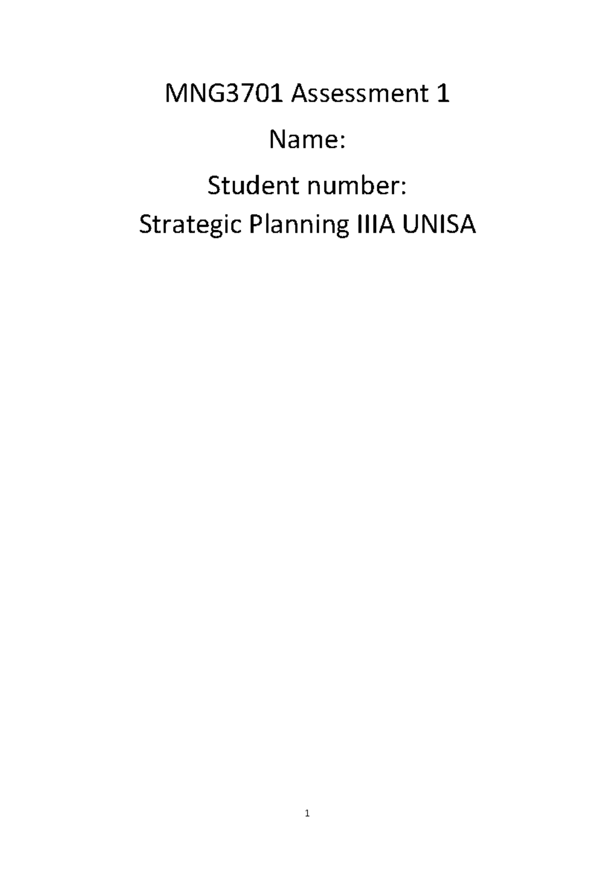 MNG3701 Assessment 2 ...