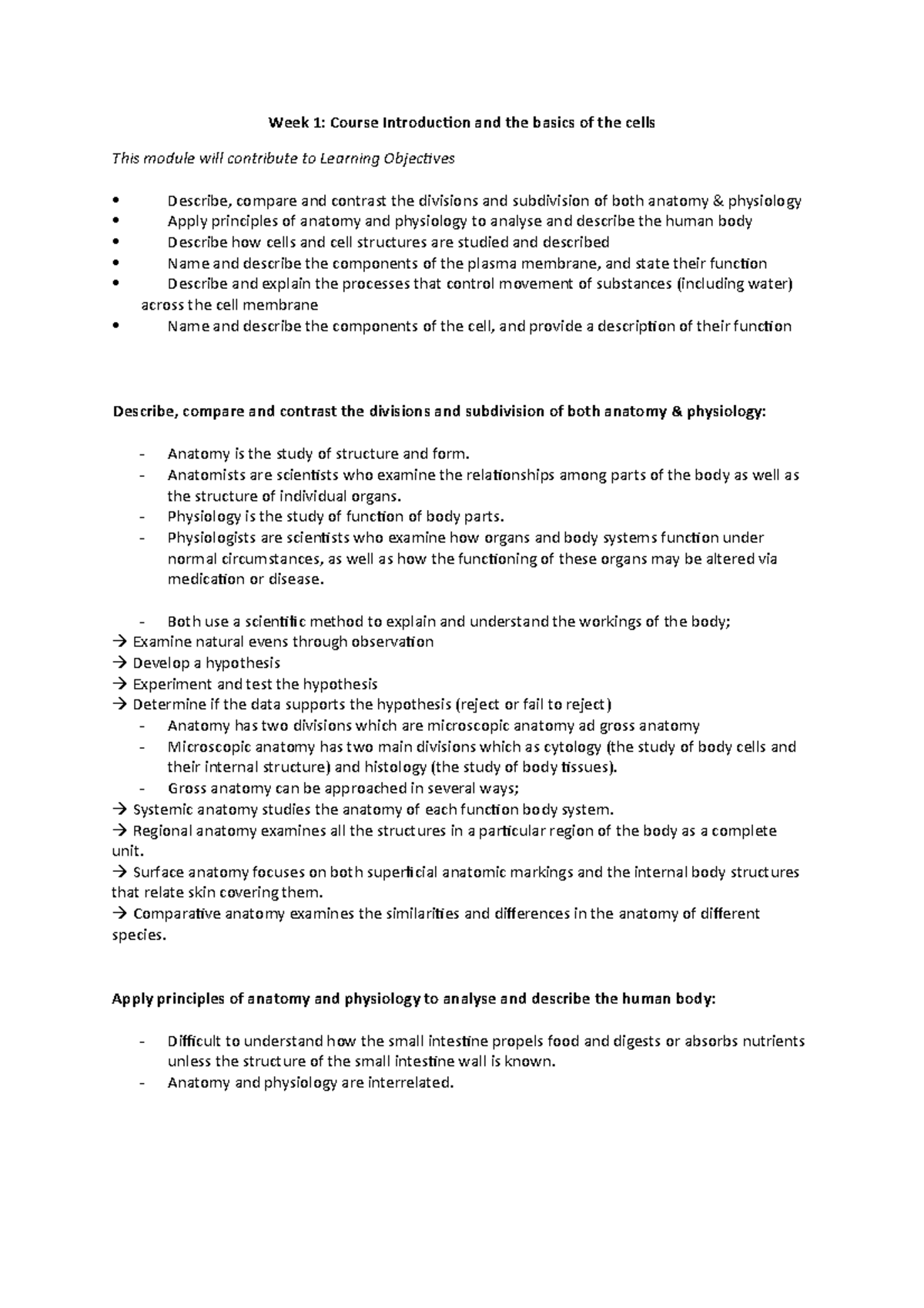 Week 1 HBS - Lecture notes 1 - Week 1: Course Introduction and the ...