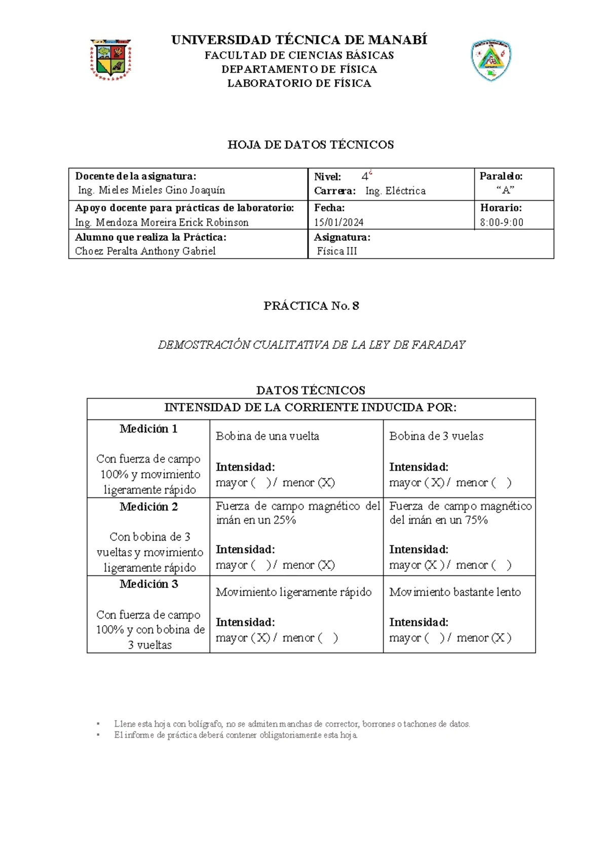 Aaron Coll Practica 5 leyes de Kirchoff - FACULTAD DE CIENCIAS BÁSICAS ...