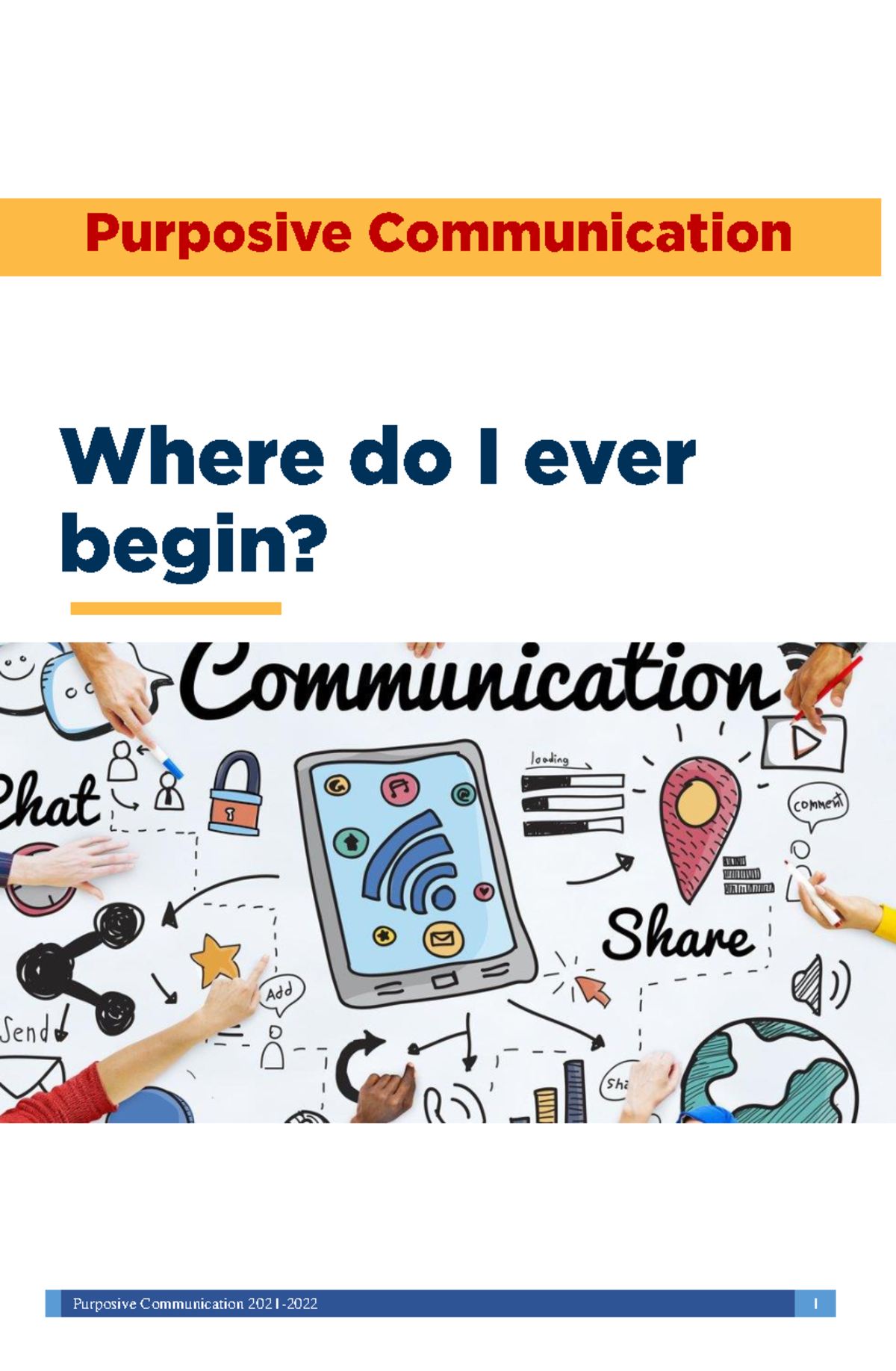 Purcom - Summary Purposive Communication - Module 1 The Speech Communication Process ...