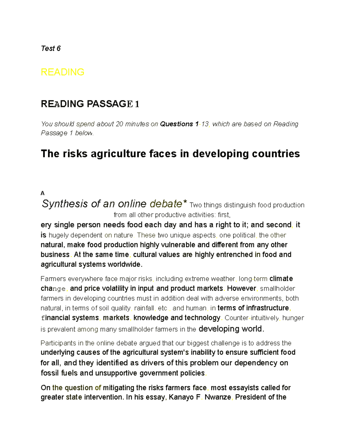 Reading Cam 12 Test 6 READING READING PASSAGE 1 You Should Spend