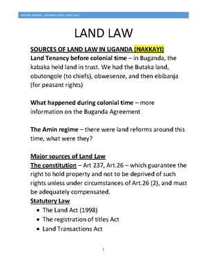 Legal AND Equitable Interests 4 - LEGAL AND EQUITABLE INTERESTS IN LAND ...