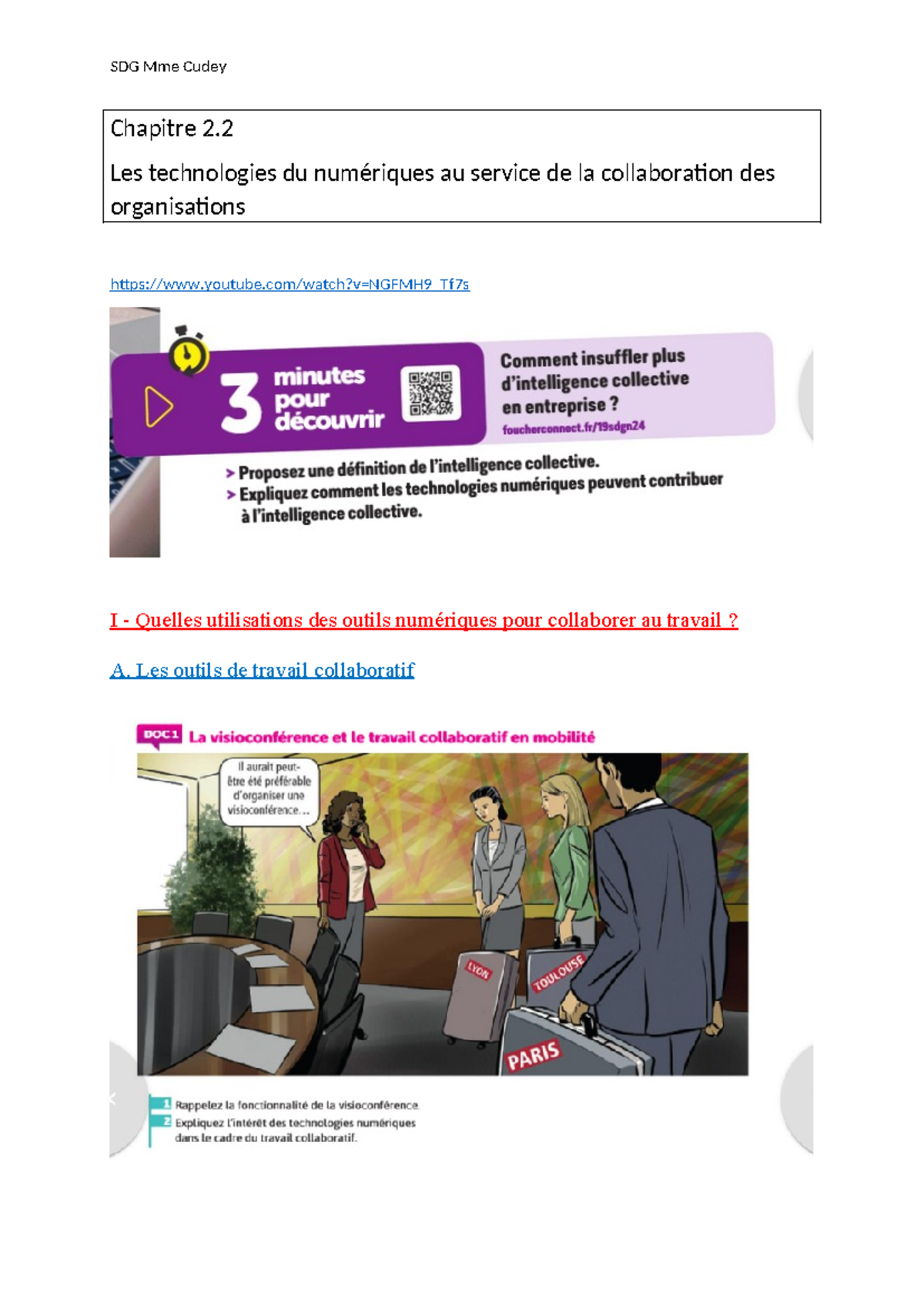 Chapitre 2.2 exercices - Chapitre 2. Les technologies du numériques au service de la ...