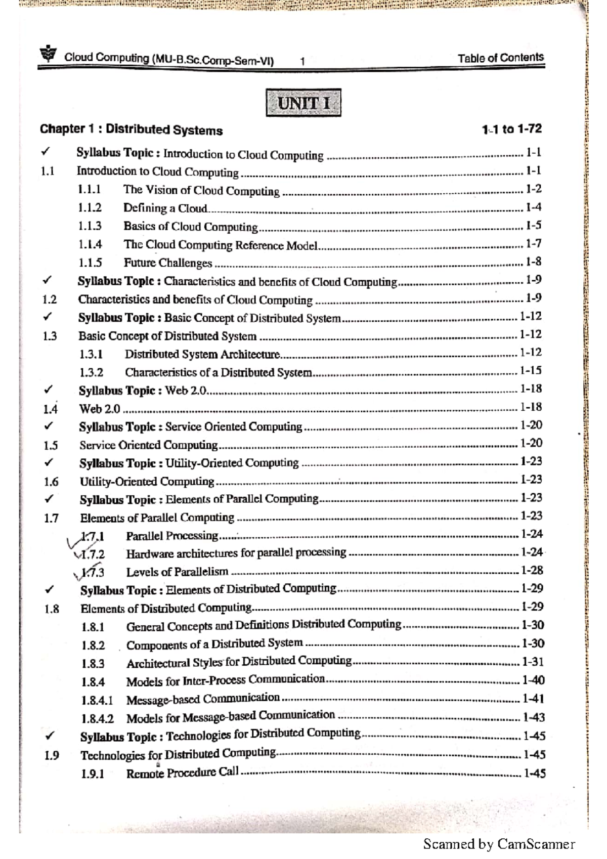 602 UNIT1 Cloud Computing Techmax - Bsc. Computer Science - Studocu