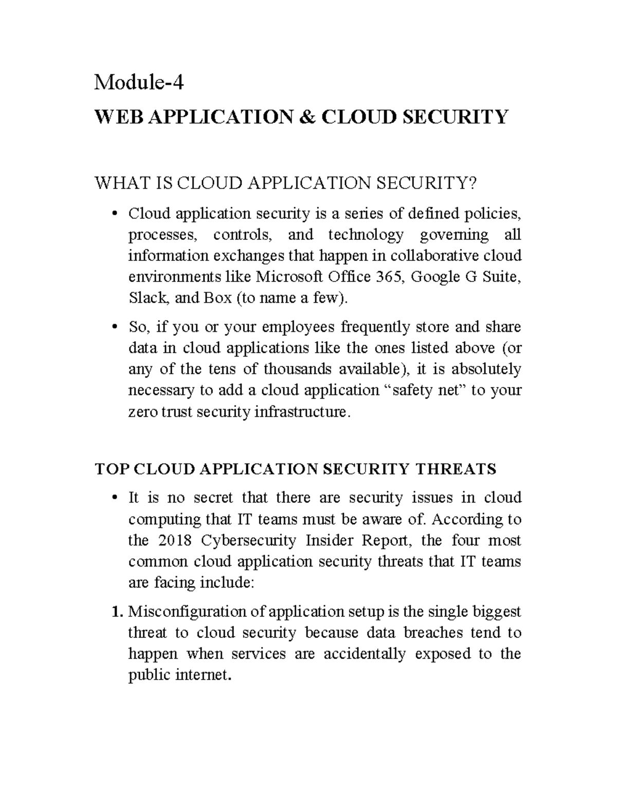 Cyber module 4 - Module- WEB APPLICATION & CLOUD SECURITY WHAT IS CLOUD ...