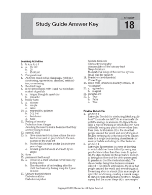 Chapter 022 - answer key - Study Guide Answer Key Chapter 22 1 ...