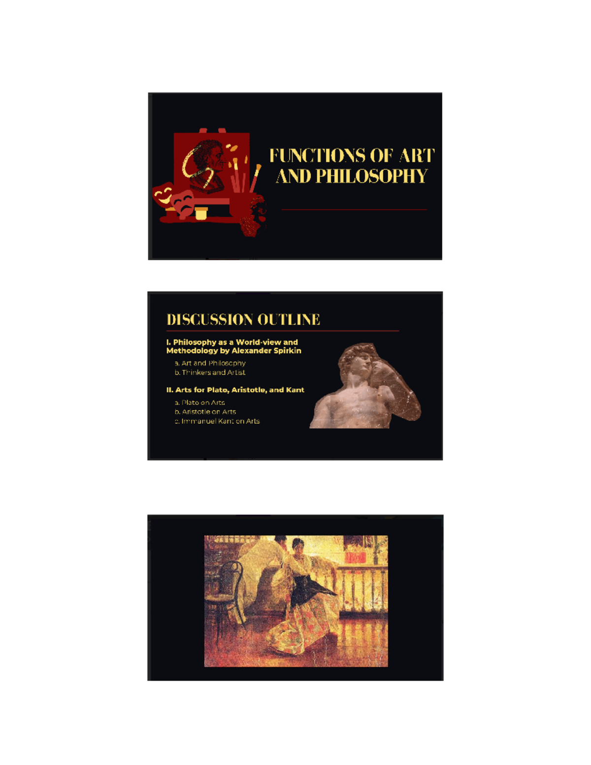 Functions of Art and Philosophy - Art Appreciation - Tampuhan ni Juan ...