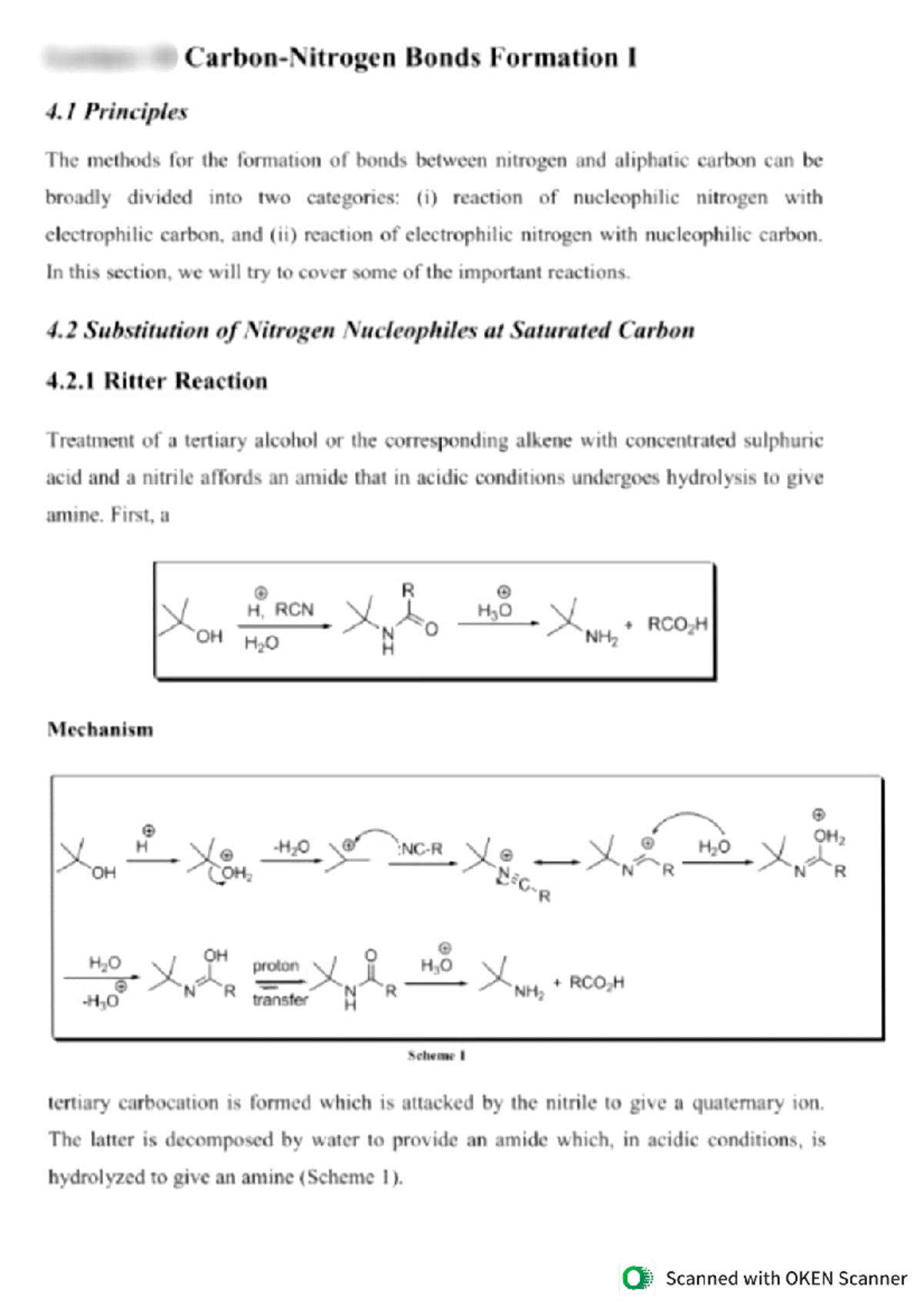 Chemistry 14 - Carbon - Nitrogen Bonds Formation I, Gabriel- Colman ...
