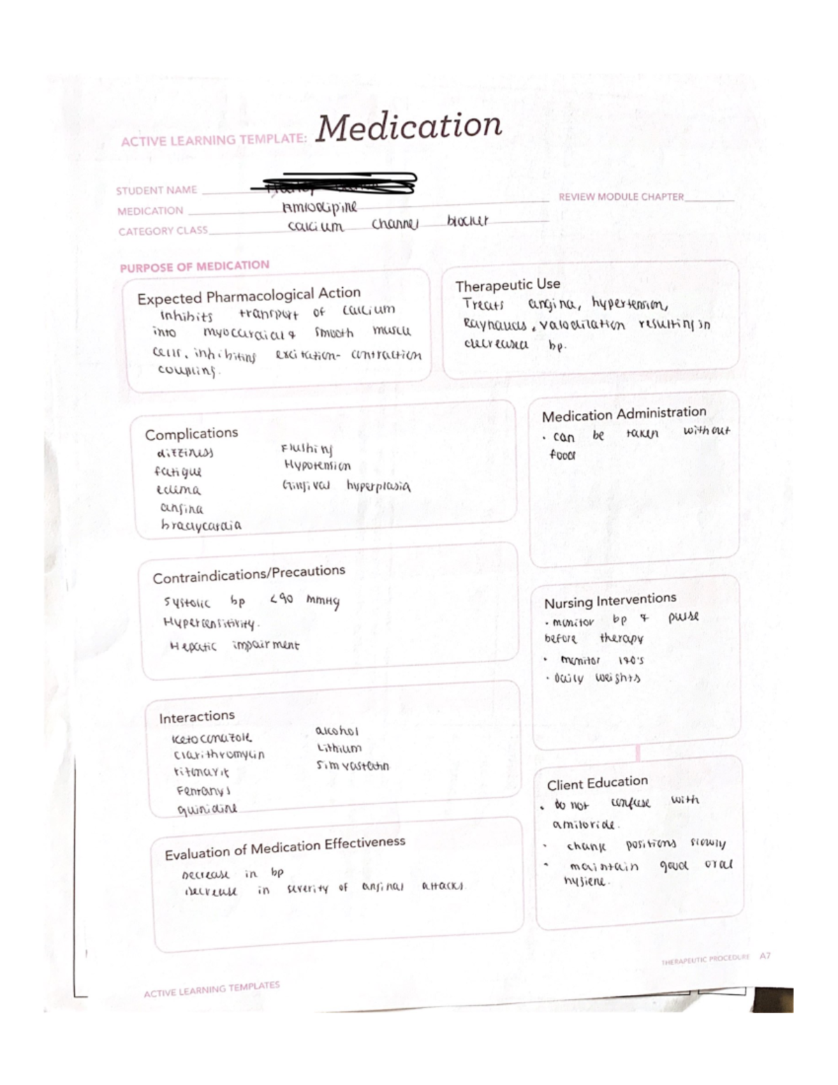 Med Surg Week Four - Med sure clinical paperwork - 101 - Studocu