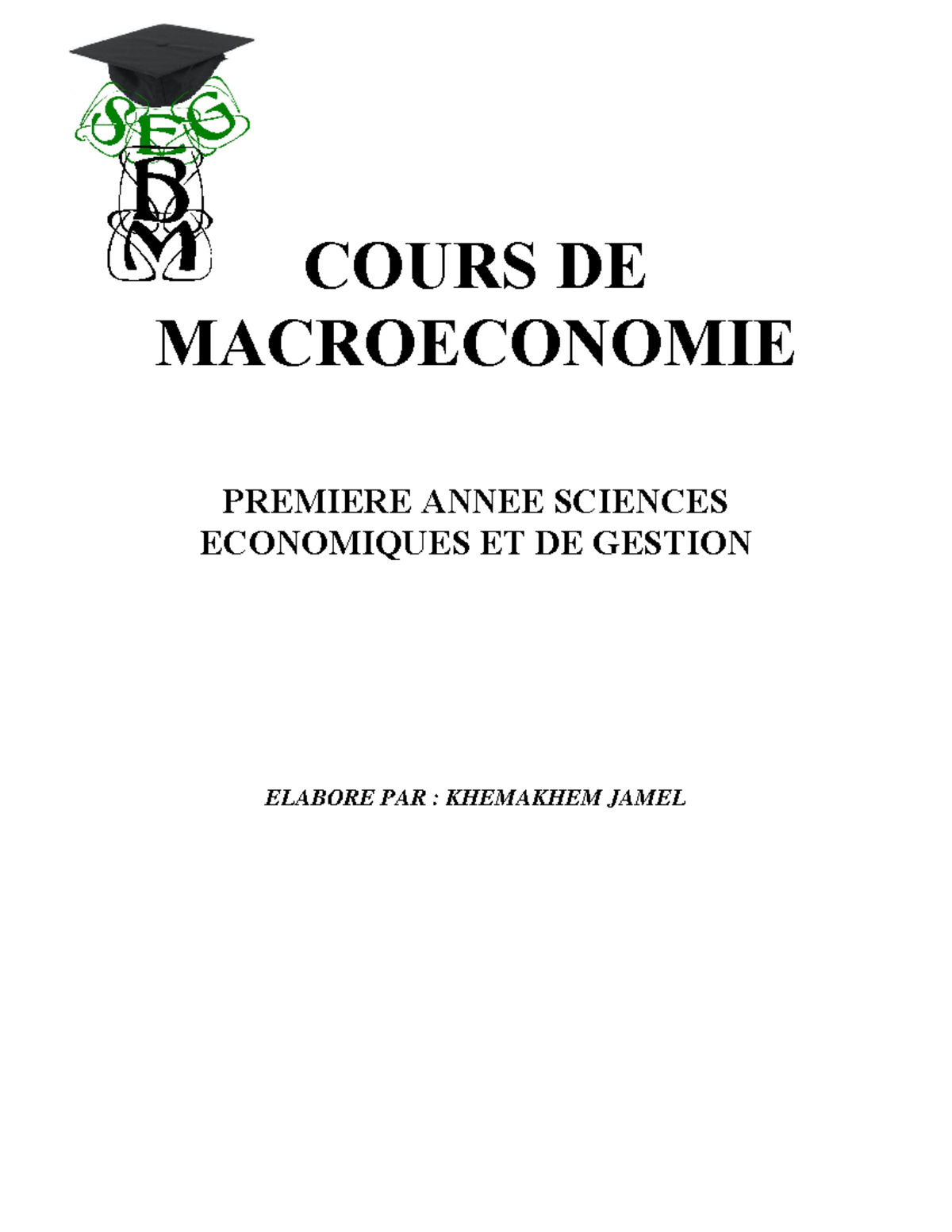 Cour 4 Macroéco S2 Cours De Macroeconomie Premiere Annee Sciences Economiques Et De Gestion