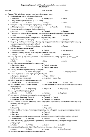 Filpino 8 Matalinghaga - Filipino 8 Pagbibigay-kahulugan sa mga ...