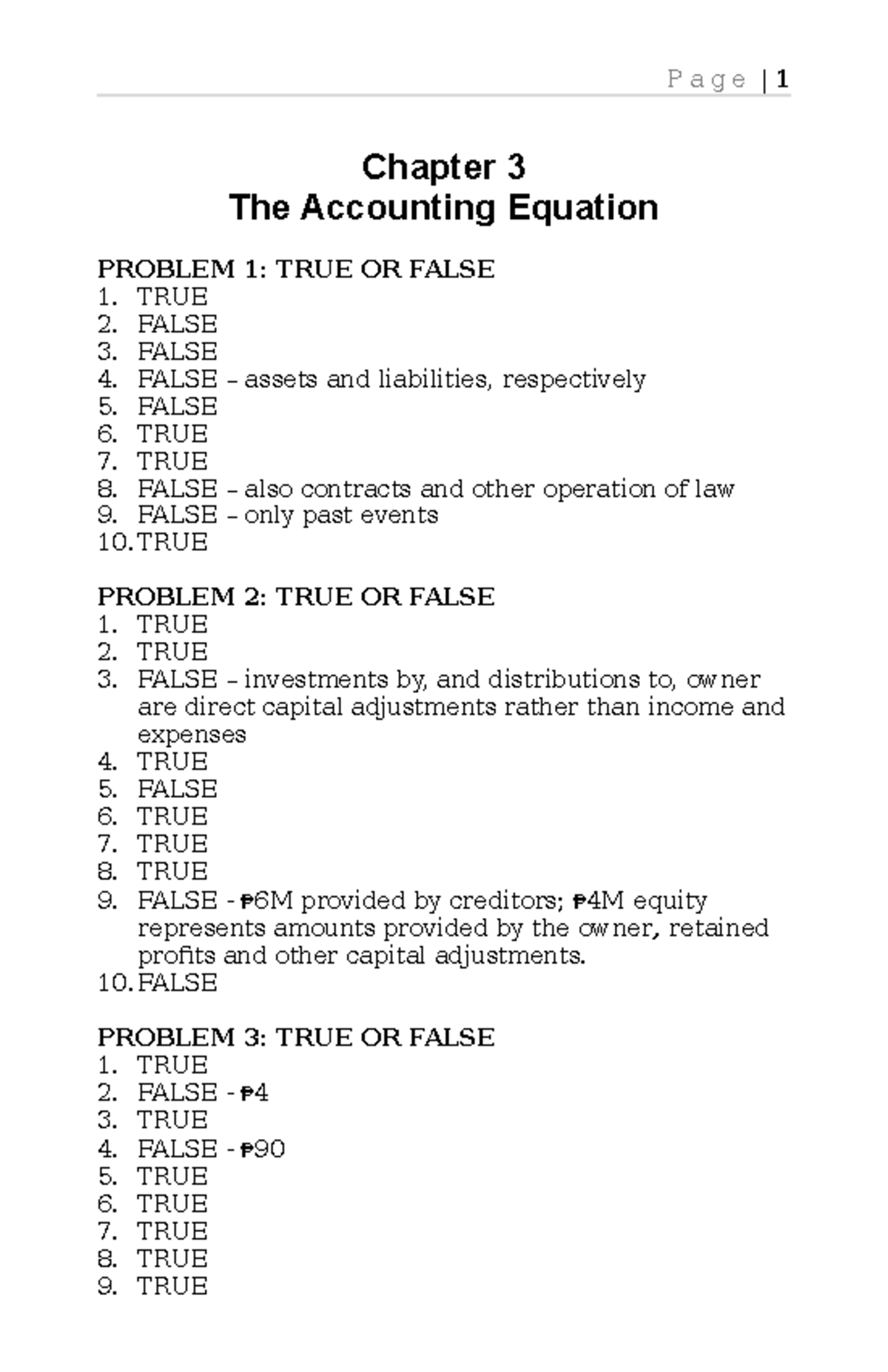 Copy Of Chapter 3 THE Accounting Equation Chapter 3 The Accounting