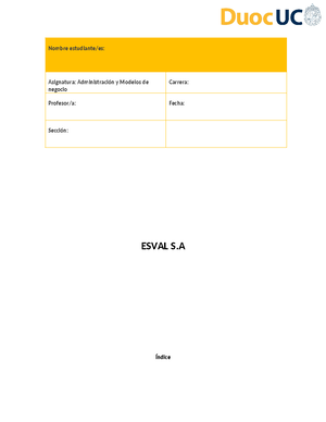 Examen transversal willy dulces - Willy Dulces Examen Transversal Nombre estudiante/es ...