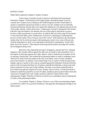 Foundation in Law (Simple Notes) - LAW033 – INTRODUCTION TO MALAYSIAN ...