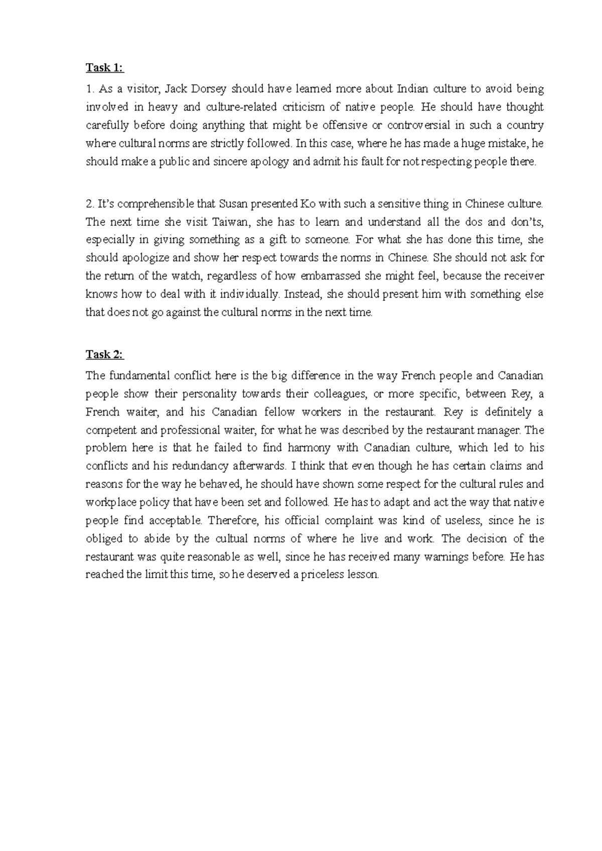 Nguyen Duc Kien's tasks - Task 1: As a visitor, Jack Dorsey should have learned more about ...