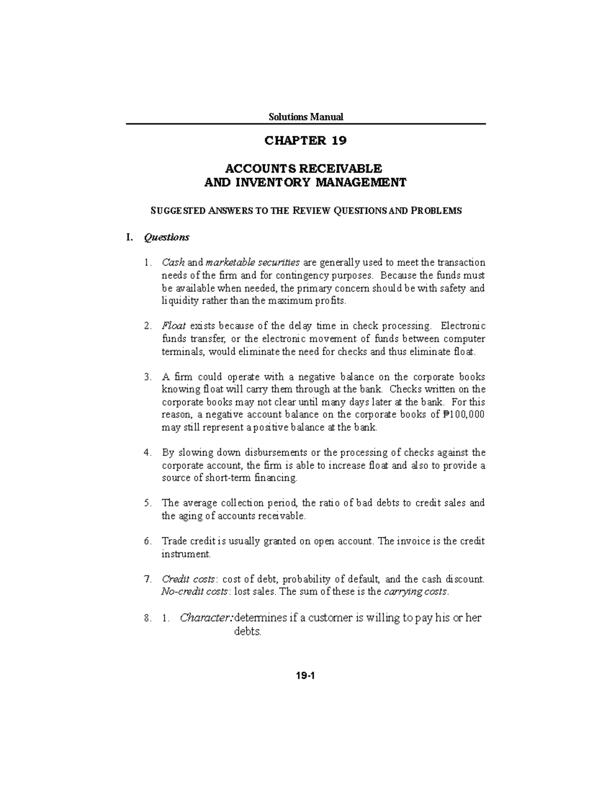 Chapter-19-answerdoc compress - Solutions Manual CHAPTER 19 ACCOUNTS ...