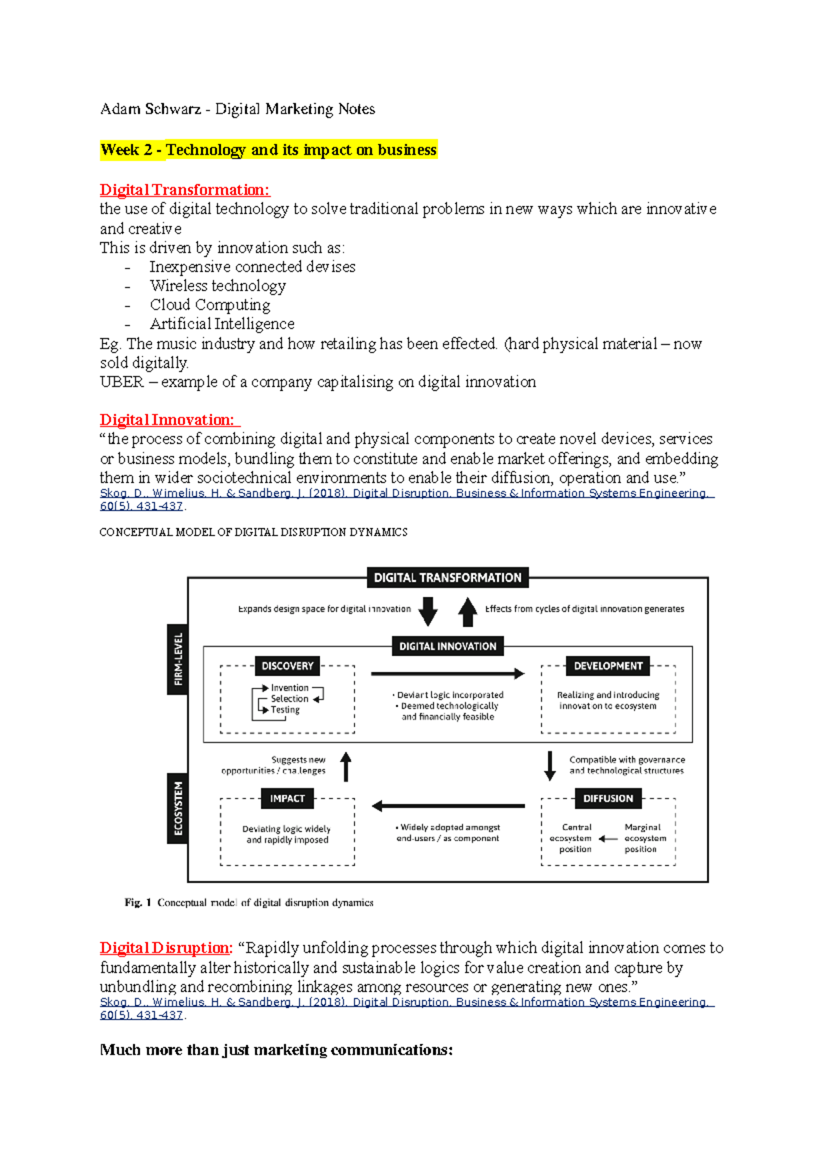 Digital Marketing notes - 2020 - Adam Schwarz - Digital Marketing Notes ...