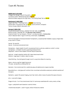 MUS 101 (05-09-2022) - Notes - MUS 101 (05-09-2022) Ch. 65: Video Game ...