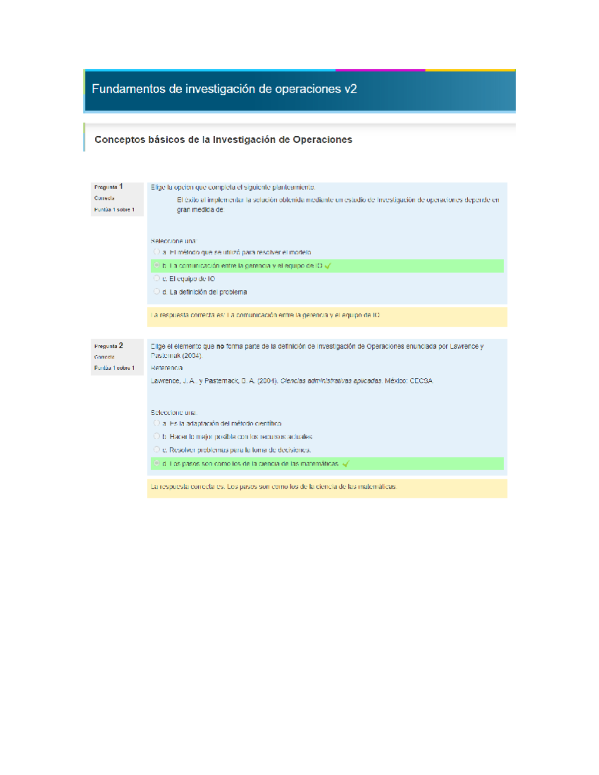 Conceptos Basicos de la IO Examen - Fundamentos de investigación de operaciones v2 - Studocu