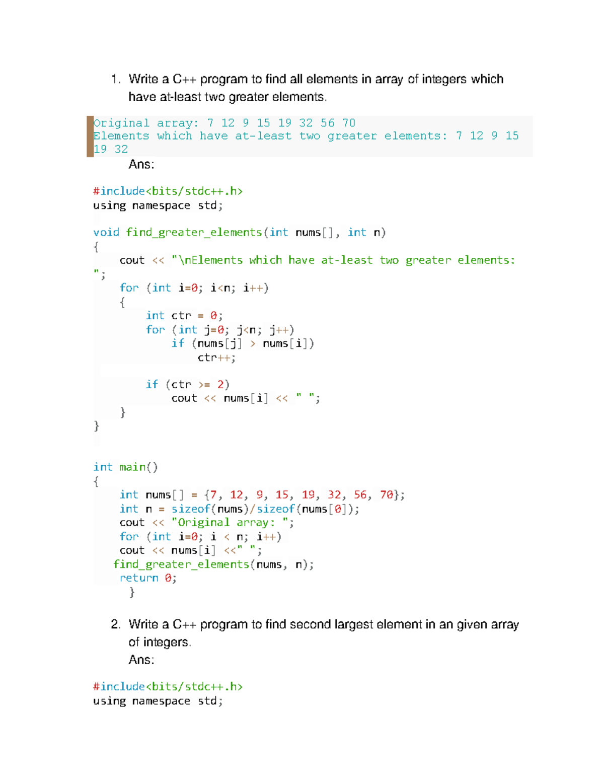 Exercises C++ - C++ EXERCISE - Cost accounting - UT - Studocu