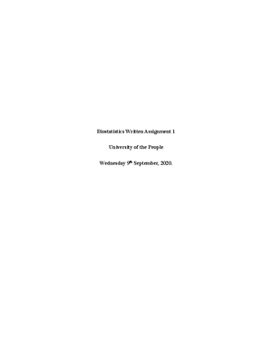 [Solved] Classify the scale of the following variables ie nominal ordinal - Biostatistics ...
