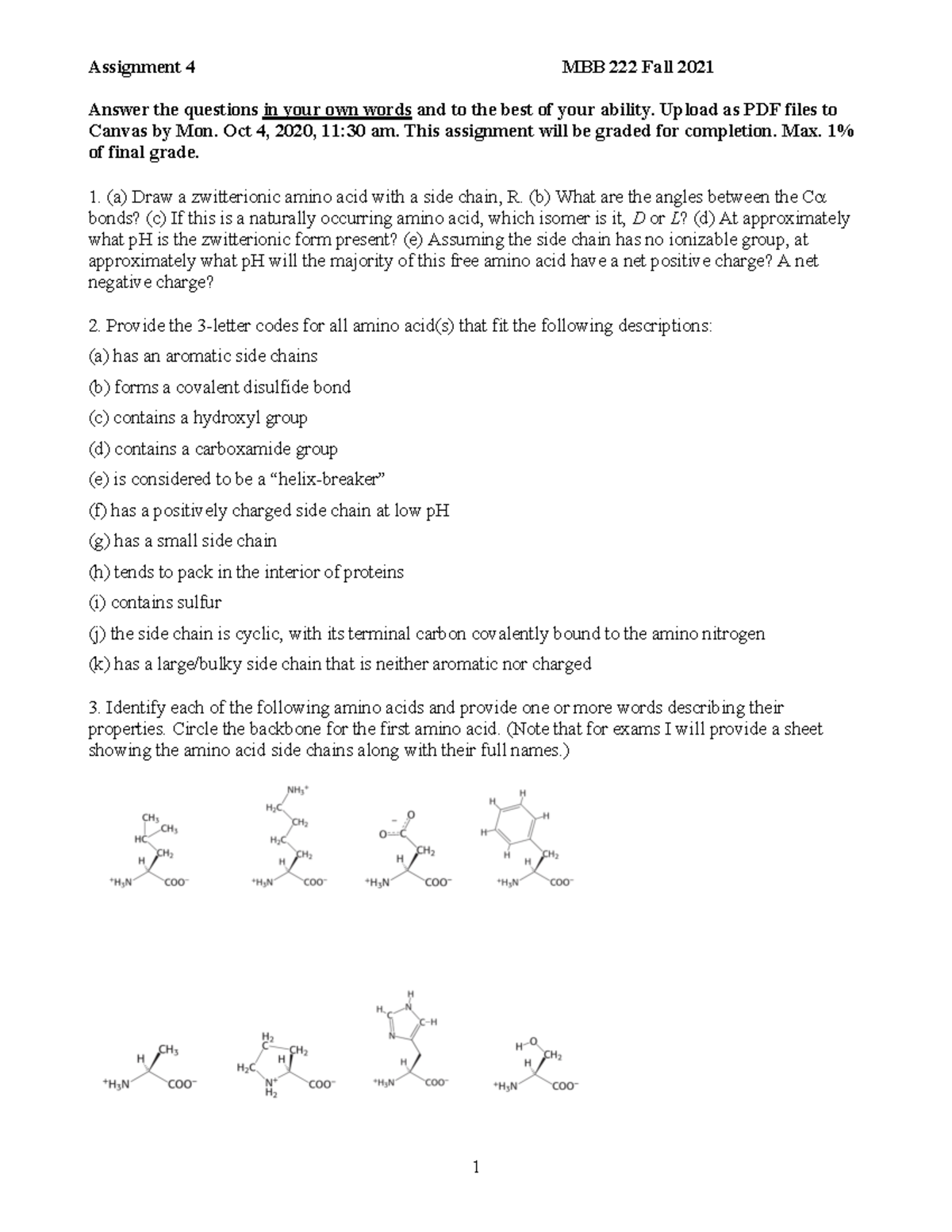 homework that is given during the year - Assignment 4 MBB 222 Fall 2021 ...