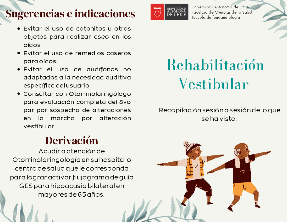Rehabilitación Vestibular - Rehabilitación Vestibular Universidad ...