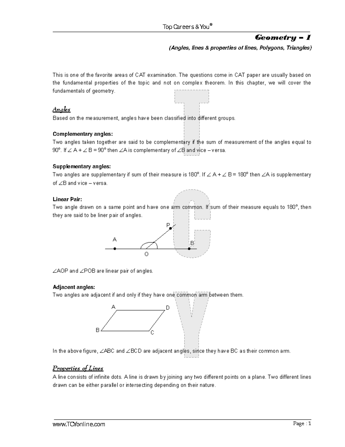 Geometry Revision Note - - Studocu