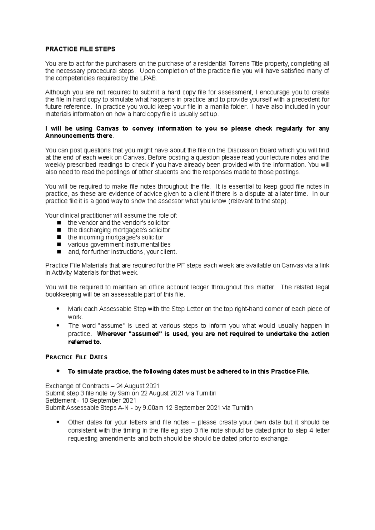 PF Steps-1 - practice steps - 200018 - UWS - Studocu