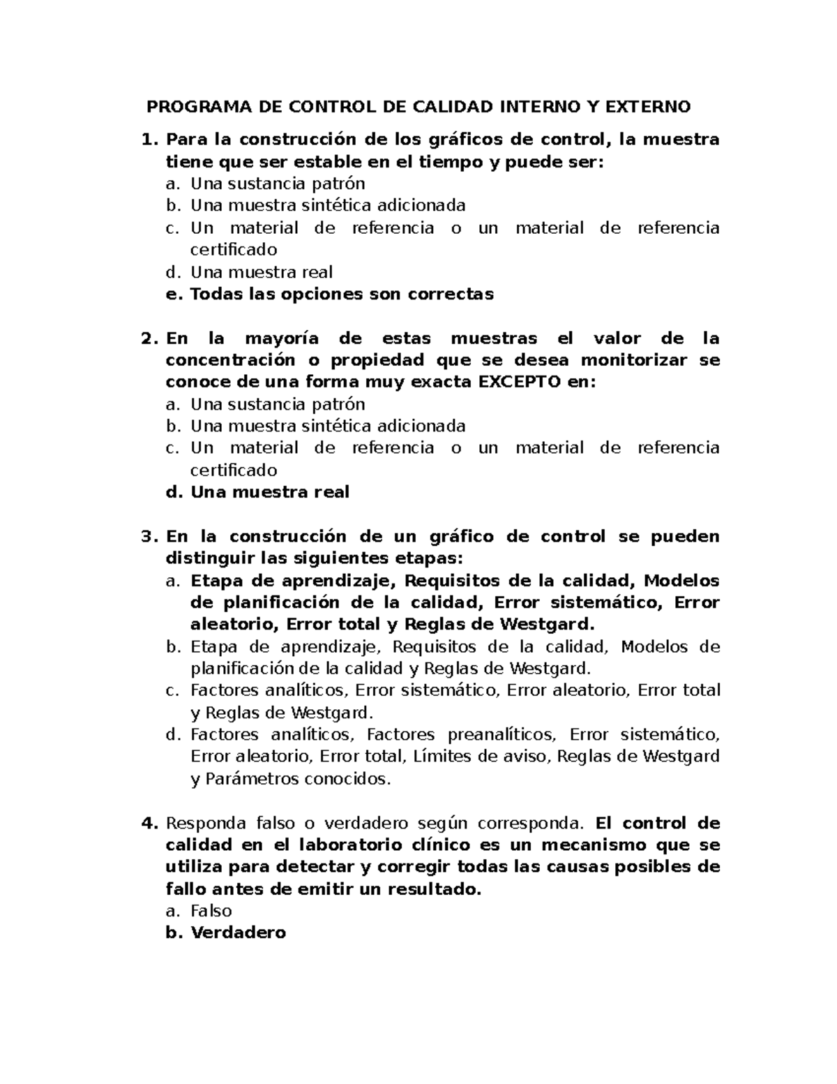 LAB-PG-001 Programa DE Control DE Calidad Interno Y Externo - PROGRAMA ...