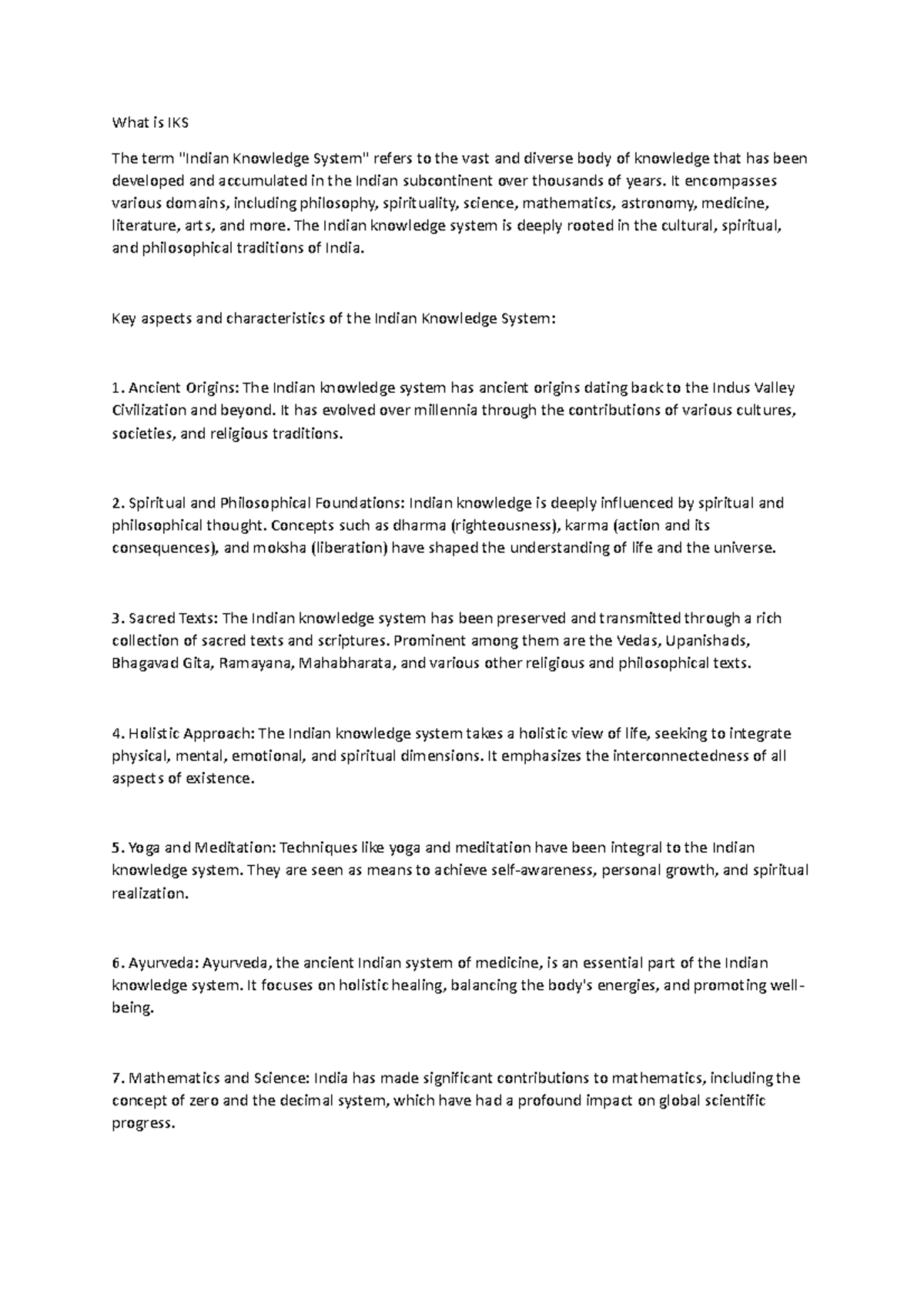 What is IKS - Basics characteristics of IKS - What is IKS The term ...