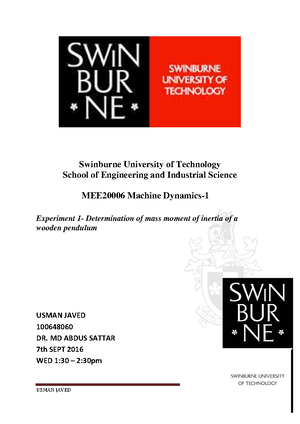 MEE2000 6 Unit-Outline Sem-2-2017 - Faculty of Science, Engineering and ...