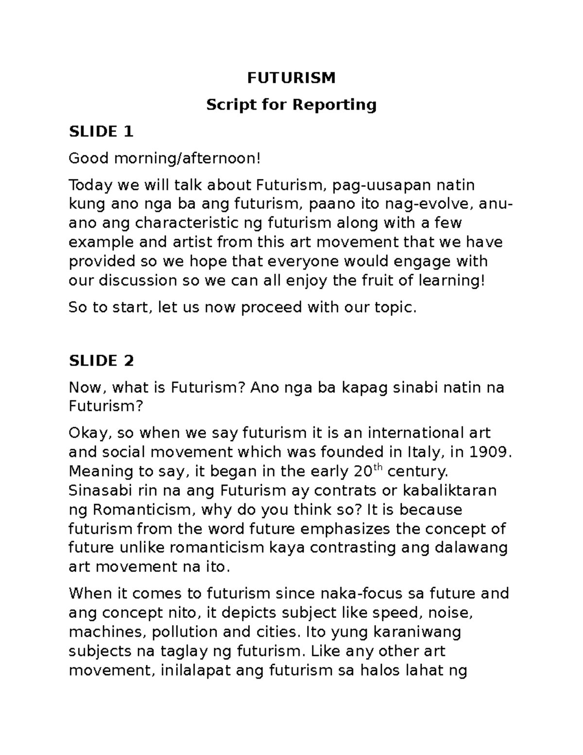 Futurism Script - Nmmnmkgfcvbnnmkk kg. Kmngf jjggnmj hjnn hk hjdhjsbdbd ...