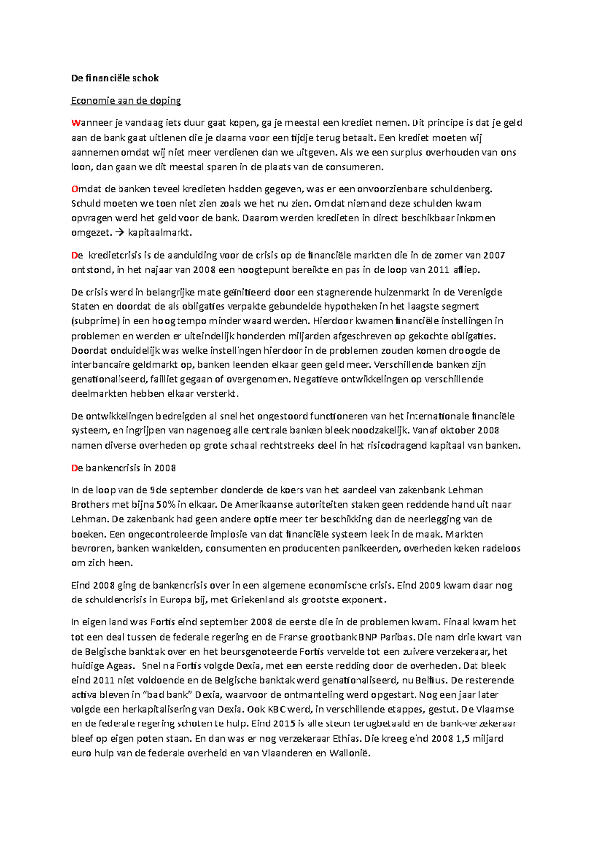 Econoshock - Economische en juridische topics - De financiële schok ...