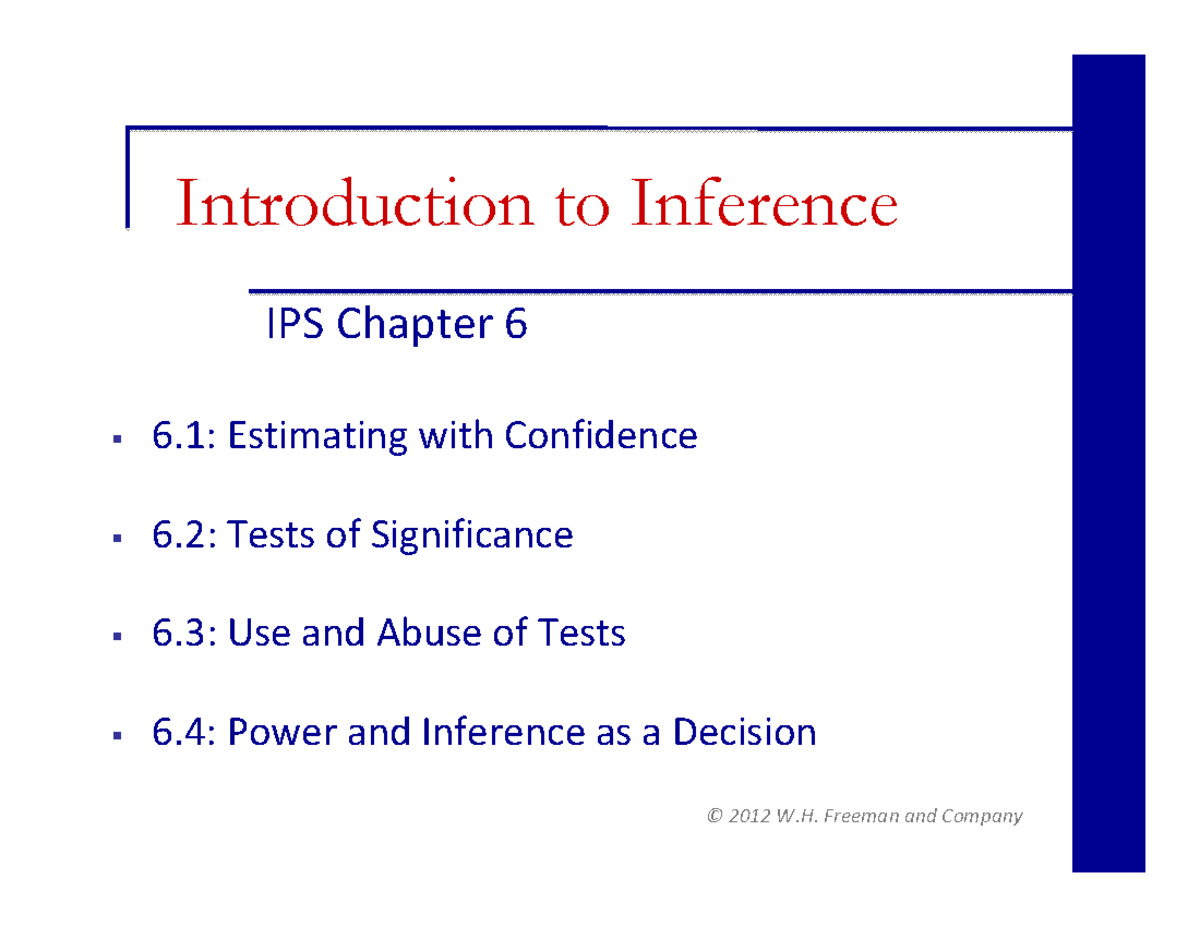 IPS7e Lecture PPT ch06 - NOTES - MGQ 201LR - UB - Studocu
