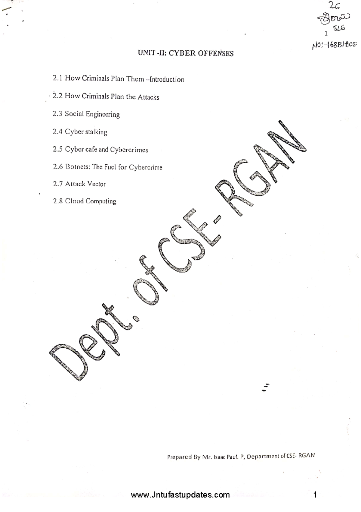 CS-UNIT-2 R16 - csc - electroincs and commuication engineering - Studocu