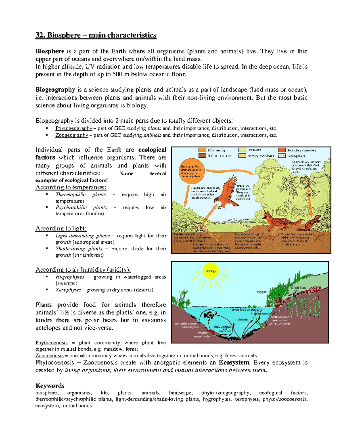 Biosphere-main-characteristics - 3322 .. BBiioosspphheerree ...