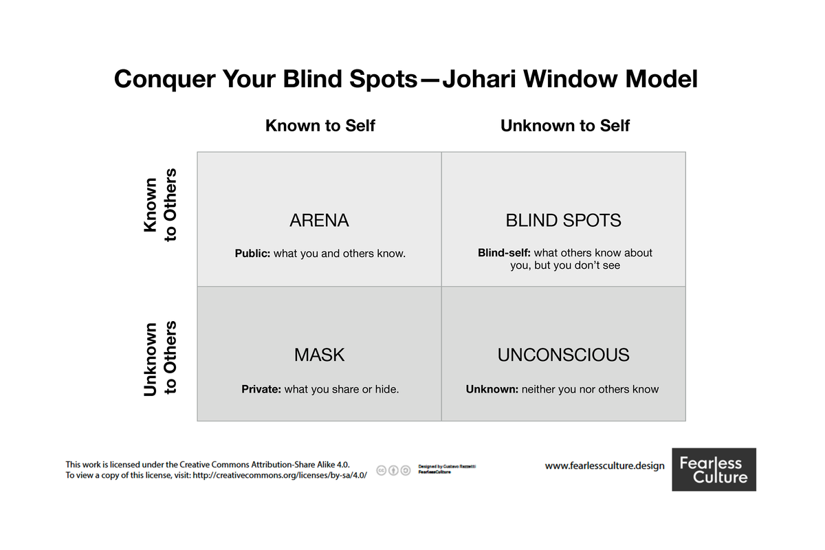 Johari Canvas - Masters in Management - ARENA BLIND SPOTS MASK ...