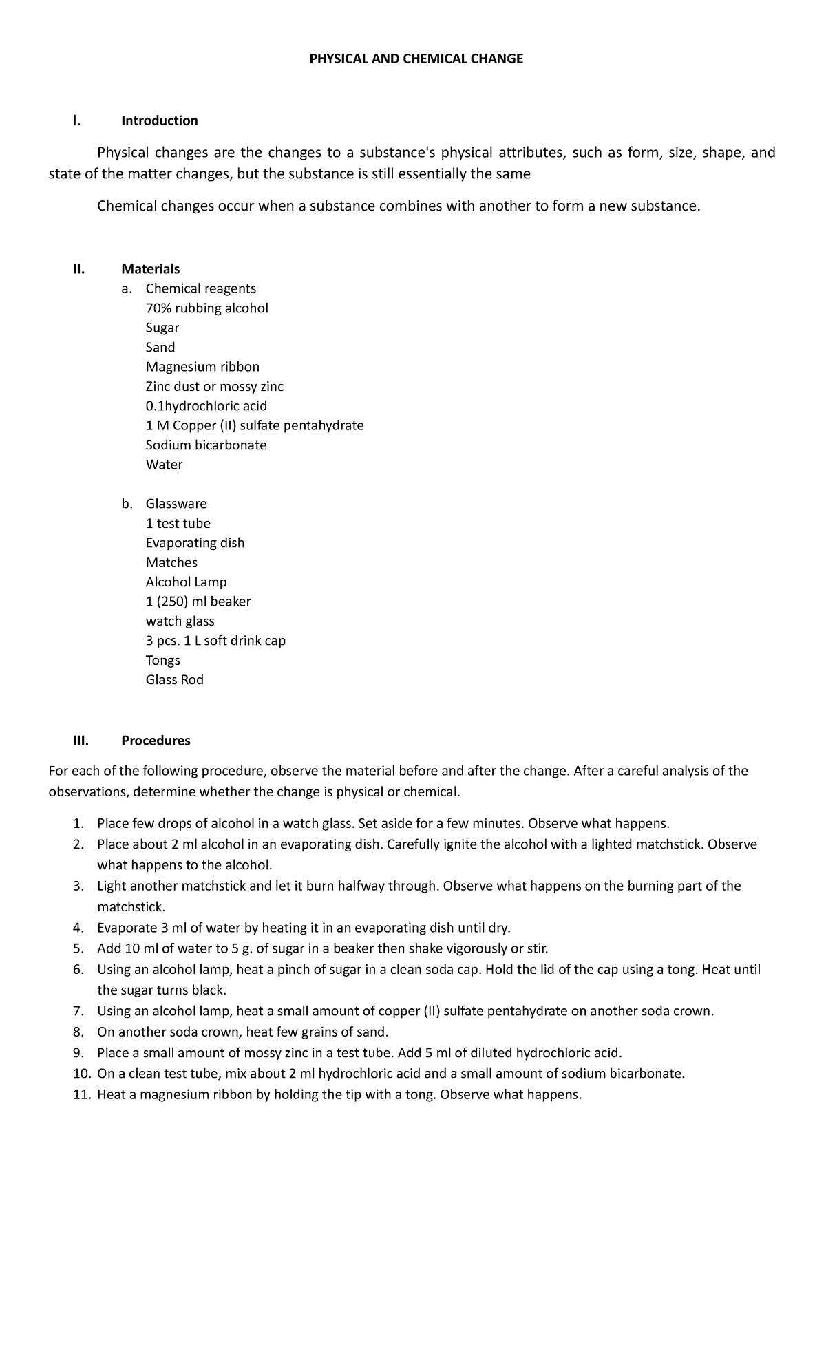 LAB- Report - guide for semi detail lesson plan in subject - PHYSICAL ...