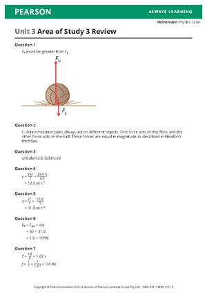 Physics Unit 3 AOS #1 - Unit 3: How do fields explain motion and ...