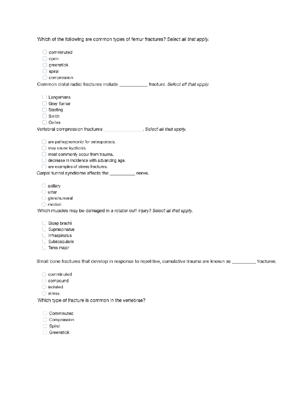 Practice Questions Ch 37 - NUR 301 - Studocu