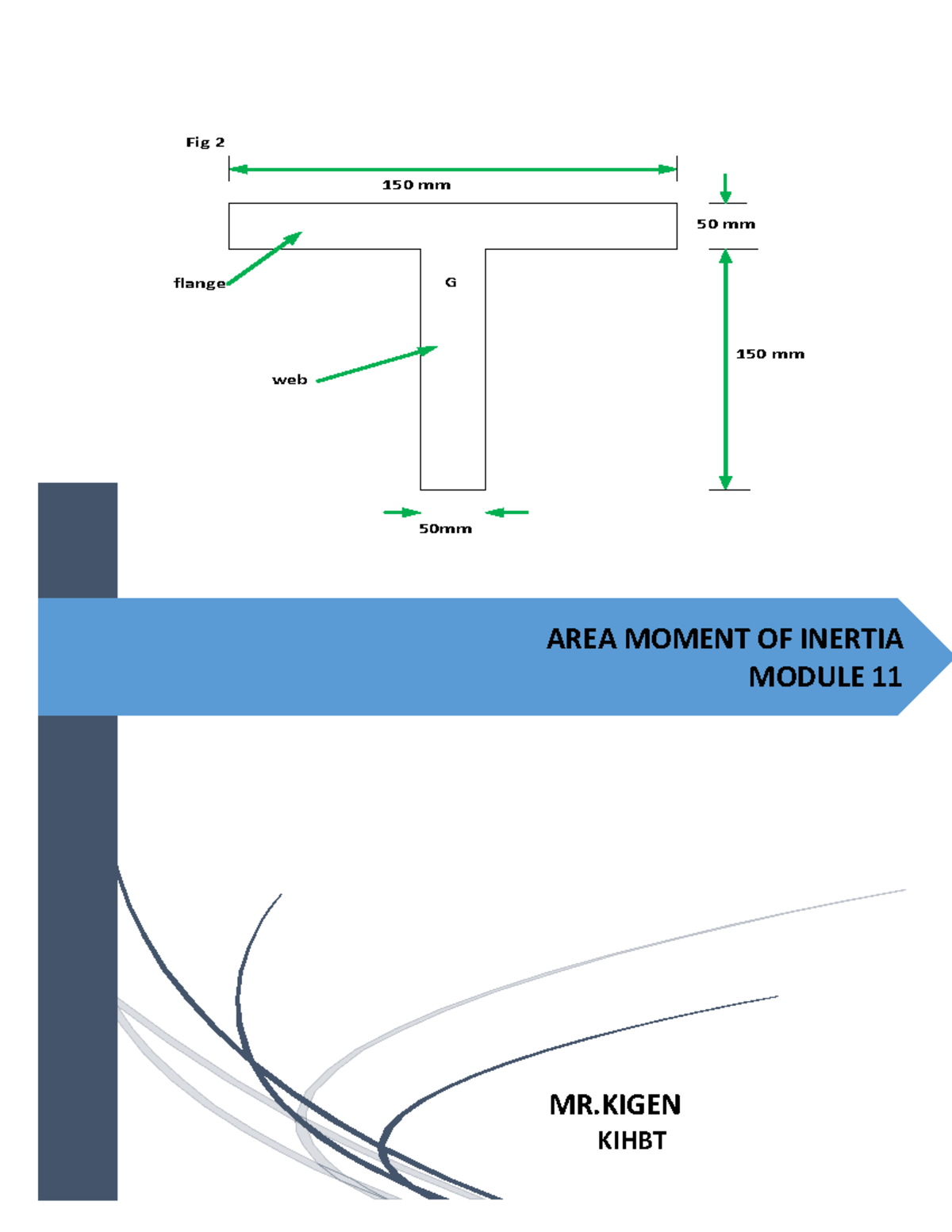 AREA Moment OF Inertia - Diploma in mechanical Engineering - AREA ...