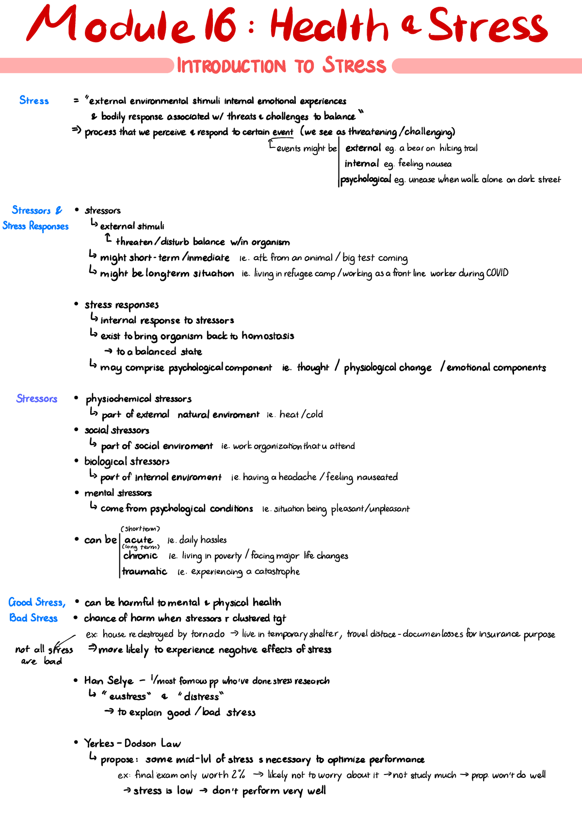 Module 16: Introduction to Stress - Studocu