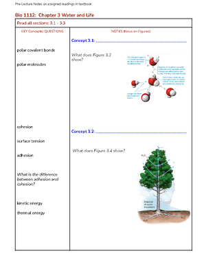 BIO 1112-Study Guide Lab Quiz 2 - BIO 1112. Lab Quiz 2. Fall 22 Labs 4 ...