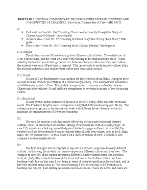 Task 1 d168 - Lecture notes task assessment 1 - Shannon Addis WGU D168 ...